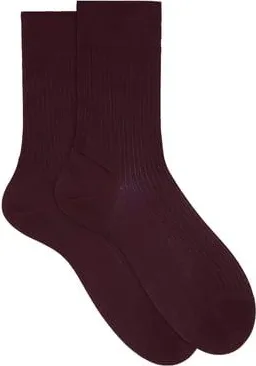 Dor&eacute; Dor&eacute; Chaussettes mi-hautes c&ocirc;tel&eacute;es en coton