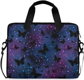 Alaza Sac pour ordinateur portable de 40,6 à 15,6 Motif chauve-souris ciel étoilé bleu violet pour ordinateur portable de 40,6 à 15,6, Papillon A20217, Tail