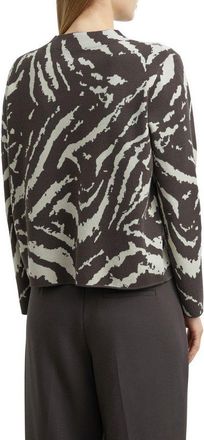 Comma Jacquardpullover Jacquard-Pullover aus Viskosemix / Allover gemustert