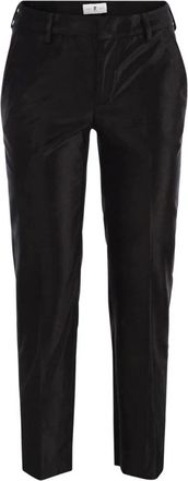 PT01 Pt01, Femme, Pantalons, Noir, Taille: 38 FR New York Velvet Pantalons