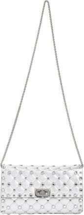 Valentino Garavani Femme, Sacs, Gris, Taille: ONE Size Rockstud Spike Shoulder Bag