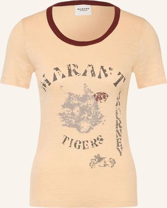 Isabel Marant Marant &Eacute;toile T-Shirt Kiliann Aus Leinen beige
