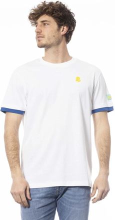 Invicta Double Logo Baumwoll-T-Shirt Kurzarm - - Tops - Herren - Wei&szlig; - M