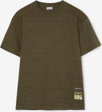 Burberry T-shirt en coton avec &eacute;tiquette Landscape, Size: XXXL