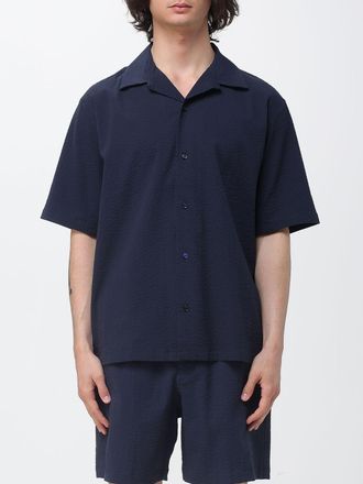 Maison Kitsun&eacute; Chemise Homme couleur Bleu