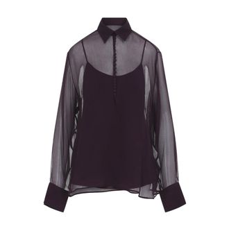 Ermanno Scervino Seidenhemd - - Blouses & Shirts - Damen - Lila - 2XS