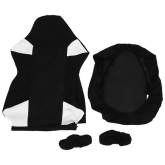 Amosfun Gaming Stuhlbezug Satz Elastischer Kratzfester Netzstoff Sitzbezug mit Armlehnenbezug Waschbarer Stuhlschutz f&uuml;r B&uuml;rost&uuml;hle und Gaming Drehst&uuml;hle