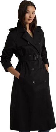 Ralph Lauren Trench-coat crois&eacute; - Femme - Manteaux - Noir - Taille: 44 FR