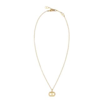 Valentino Garavani VLogo Signature Halskette - - Accessories - Damen - Gelb - ONE SIZE