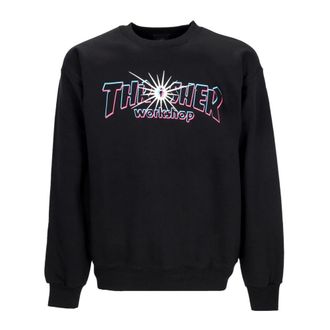 Thrasher Klassischer Crewneck Sweatshirt - - Sweatshirts & Hoodies - Herren - Schwarzk - S