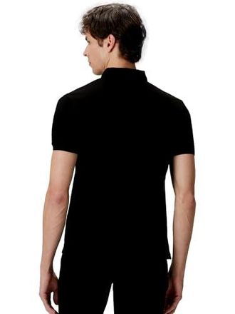 Emporio Armani Polo Beachwear, Noir, XL pour Hommes