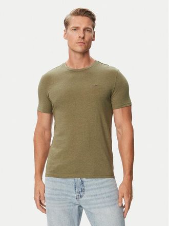Tommy Jeans T-Shirt Jasper DM0DM20363 Gr&uuml;n Slim Fit
