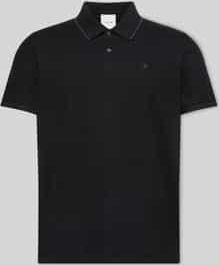 Calvin Klein Poloshirt mit Logo Stitching aus reiner Baumwolle