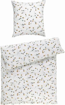 Janine Bettw&auml;sche Tango, Gelb, Textil, Floral, 135x200 cm, Textiles Vertrauen - Oeko-Tex, b&uuml;gelfrei, pflegeleicht, atmungsaktiv, hautfreundlich, saugf&auml;hig, s