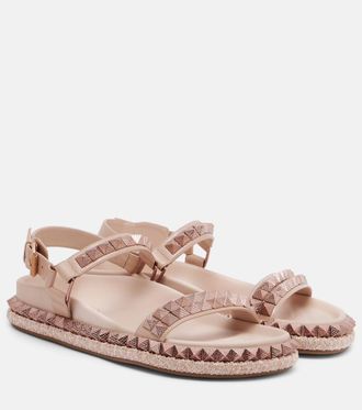 Christian Louboutin Verzierte Sandalen Pyrabizz aus Leder