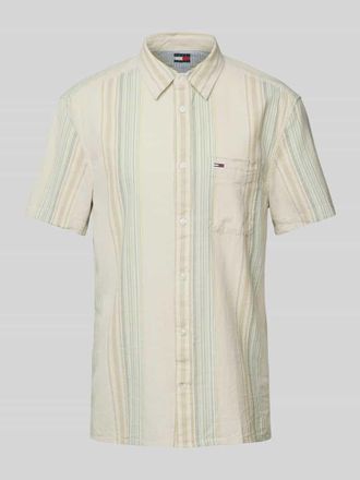 Tommy Jeans Regular Fit Freizeithemd aus reiner Baumwolle