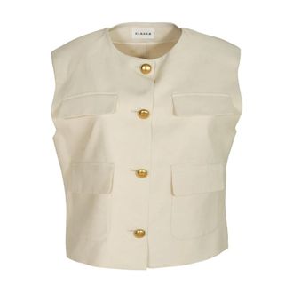 P.A.R.O.S.H. &Auml;rmellose Utility-Jacke - - Jackets - Damen - Beige - S
