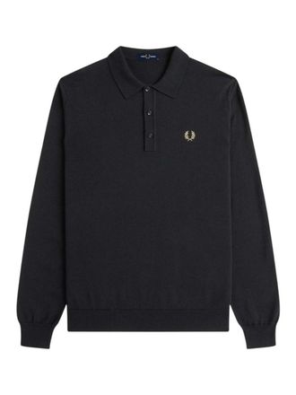 Fred Perry Pull Col Bateau - Noir