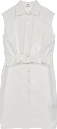 Herm&egrave;s robe-chemise &agrave; d&eacute;tail de poche (ann&eacute;es 2020) - Blanc