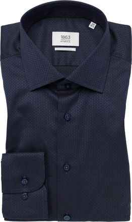 Eterna Bügelfreies Baumwollhemd mit Struktur, Modern Fit in