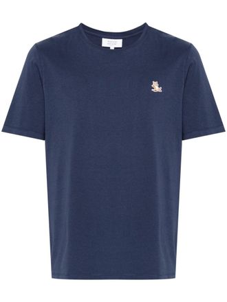 Maison Kitsuné t-shirt à motif Chillax Fox - Bleu