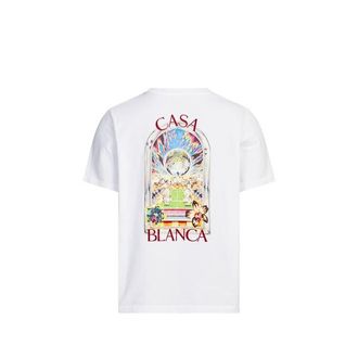 Casablanca T-shirt imprim&eacute; en coton organique