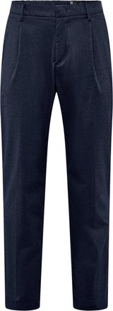 Bomboogie Homme, Pantalons, Bleu, Taille: W38 Pantalon chino coupe slim en flanelle extensible