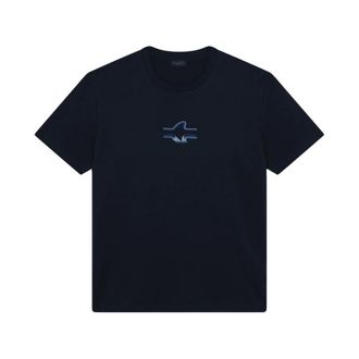 Paul & Shark Homme, Tops, Bleu, Taille: 2XL T-shirt en jersey de coton Supima