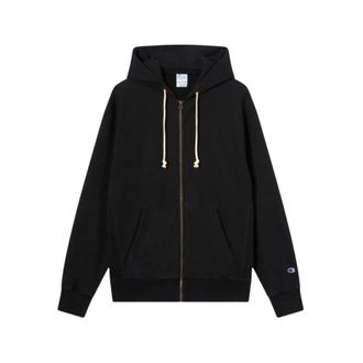 Champion Reverse Weave Full Zip Hoodie - - Sweatshirts & Hoodies - Herren - Schwarzk - S