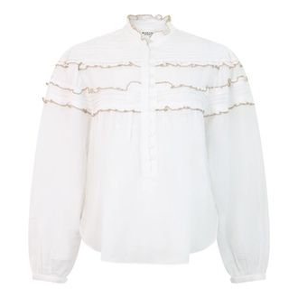 Isabel Marant Bluse mit R&uuml;schen - - Blouses & Shirts - Damen - Wei&szlig; - M