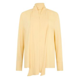 Fabiana Filippi Femme, Blouses et Chemises, Jaune, Taille: 36 FR Blouse &agrave; Manches Longues