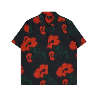 Edwin Homme, Chemises, Rouge, Taille: S AOP Voile Shirt