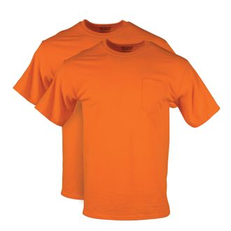 Gildan Herren DryBlend Workwear Tasche, 2er-Pack T-Shirt, Safety Orange, XL