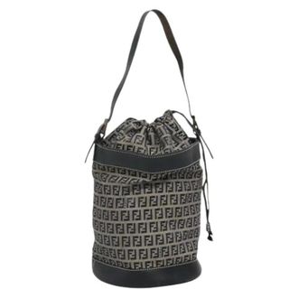Fendi Pre-owned Canvas Bucket Bag - - Pre-owned - Damen - Blau - ONE SIZE