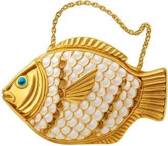Vivetta Vivetta, Femme, Sacs, Jaune, Taille: ONE Size Pochette en forme de poisson