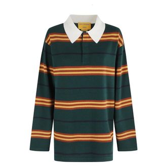 Guest In Residence Gestreifter Rugby-Pullover Schwarz Gestreiftes Muster - - Tops - Damen - Mehrfarbig - XS