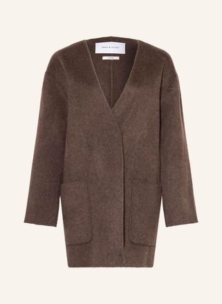 Mrs & Hugs Mrs & Hugs Wollmantel braun