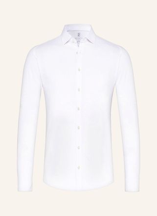 DeSoto Desoto Jerseyhemd Slim Fit weiss