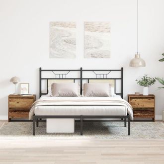 vidaXL Nachttisch 2 Stk. Alte Holz 45x34x44,5 cm Holzwerkstoff - Vidaxl