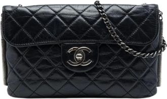 Chanel Sac bandouli&egrave;re matelass&eacute; doccasion - Femme - Pre-owned - Noir - Taille: ONE Size