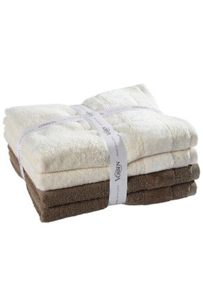 Vossen Frottierset Silence Set, Beige, Textil, 4-teilig, Uni, ISO 9001, Fkt, Made in Austria, Oeko-Tex Standard 100, hochwertige Qualit&auml;t, Badtextilien, Hand