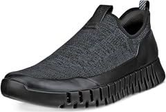 Ecco Baskets faciles à Enfiler Gruuv pour Homme, Noir/Aimant, 9-9.5