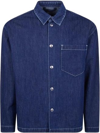 7 For All Mankind Oversized Mix Linen Shirt