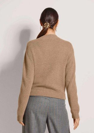 Madeleine Strickjacke Sportiver Strick-Blouson mit Rei&szlig;verschluss Eleganter Blouson mit Stehkragen und Zipper, Langarm