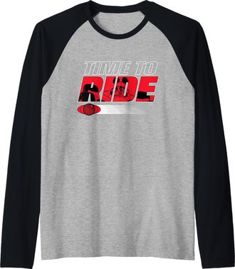 Disney Racing Mickey Mouse Race Car Driver Time to Ride Raglan