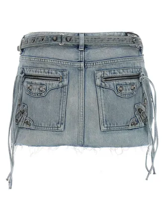 Balenciaga Mini Skirt - Light Blue