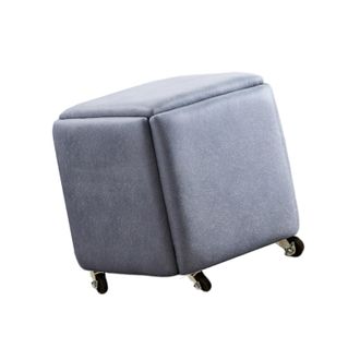 Generic Cafe Nesting Hocker Set, Nesting Ottoman Cube Chair mit R&auml;dern, for Indoor Outdoor Garten B&uuml;ro Balkon Spielzimmer Badezimmer(Color 2,35x35cm)