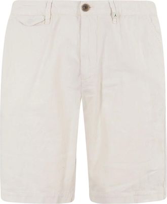 Myths Homme, Shorts, Blanc, Taille: M Short en lin coton cr&egrave;me