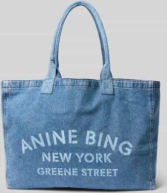 Anine Bing Tote Bag in Denim-Optik