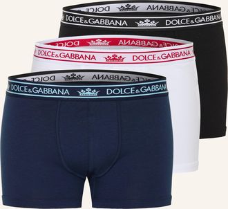 Dolce & Gabbana 3-Er Pack Boxershorts blau